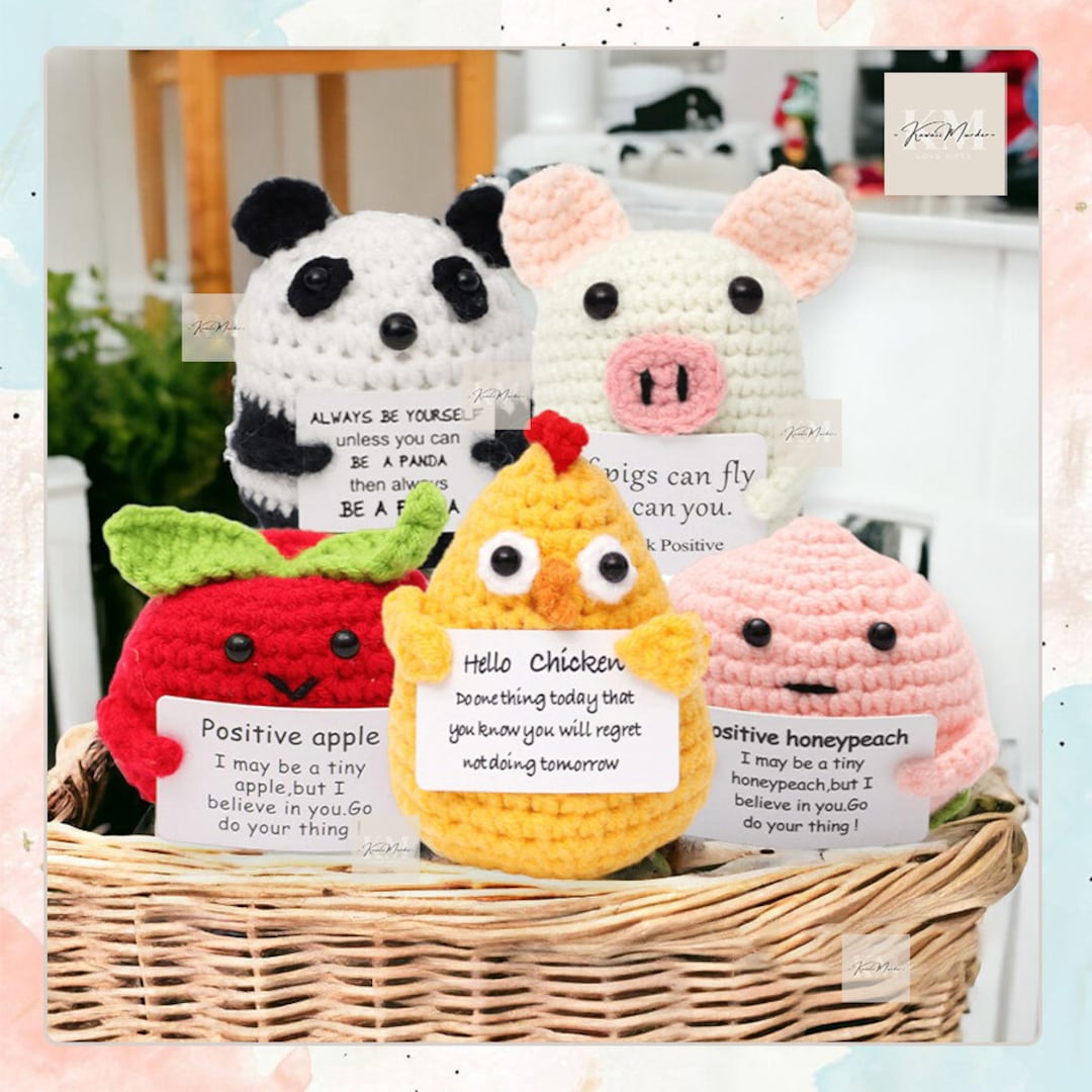 The Emotional Support, Crochet Animals Emotional, Positive Affirmation ...