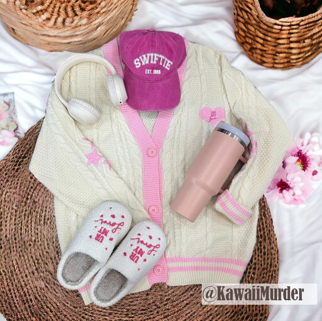 Ur My Lover Cardigan, Lover Set, Pink Taylor Cardigan, Lover Slippers ...