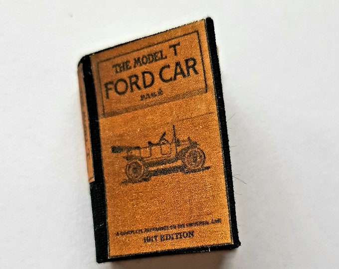 1211 the Model T Ford Car Vintage Miniature Book Doll House Miniature ...