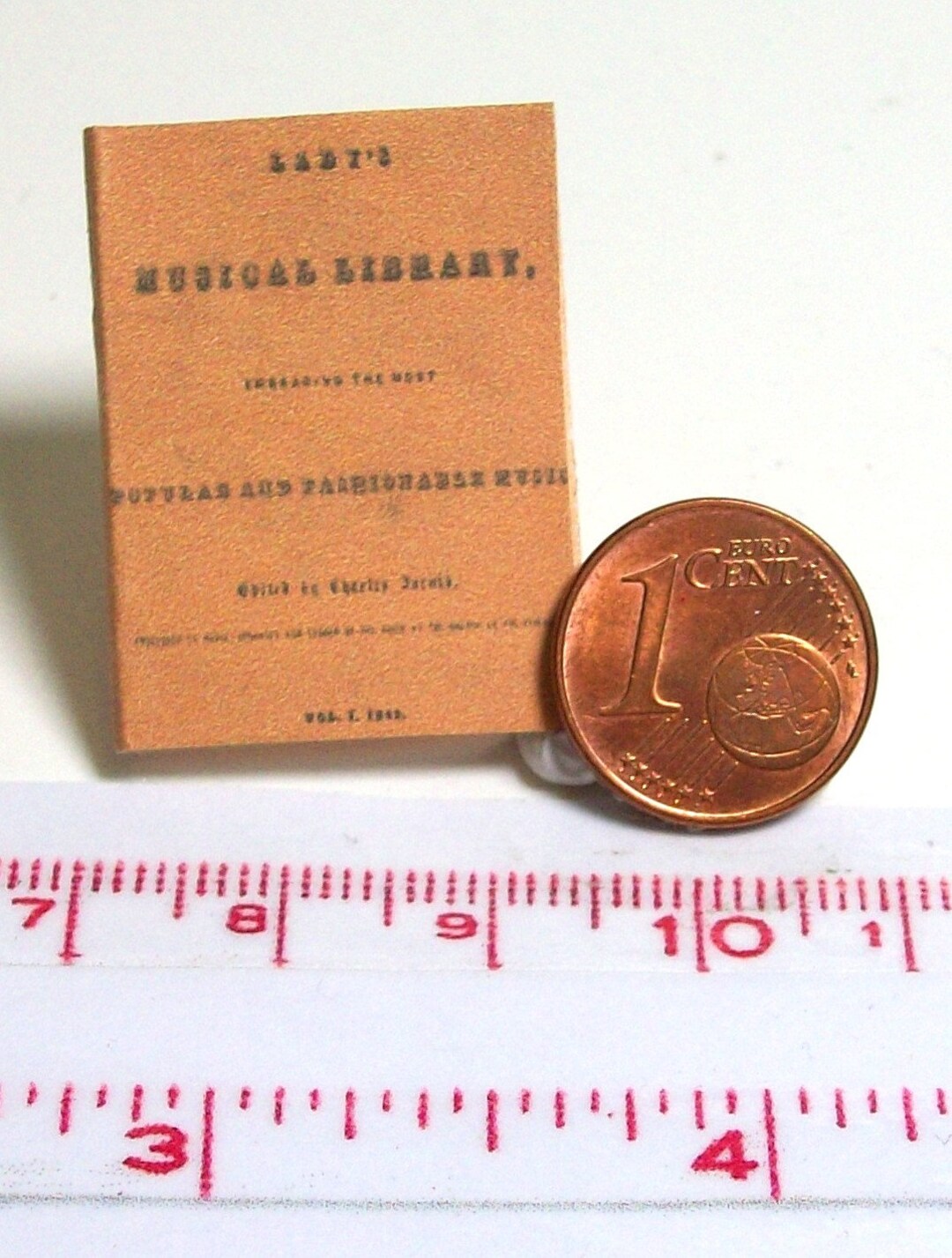 1212# - Musical Library 1842 - Miniature Book - Doll House Miniature in ...