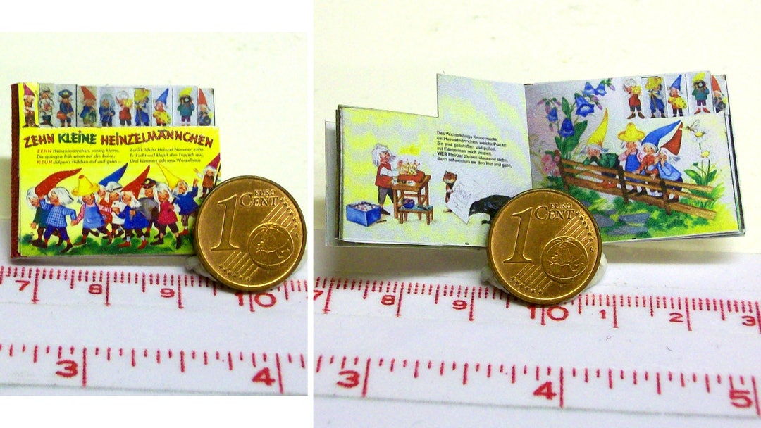 1142# German Childrens Book "10 Kleine Heinzelmännchen" - With Many ...