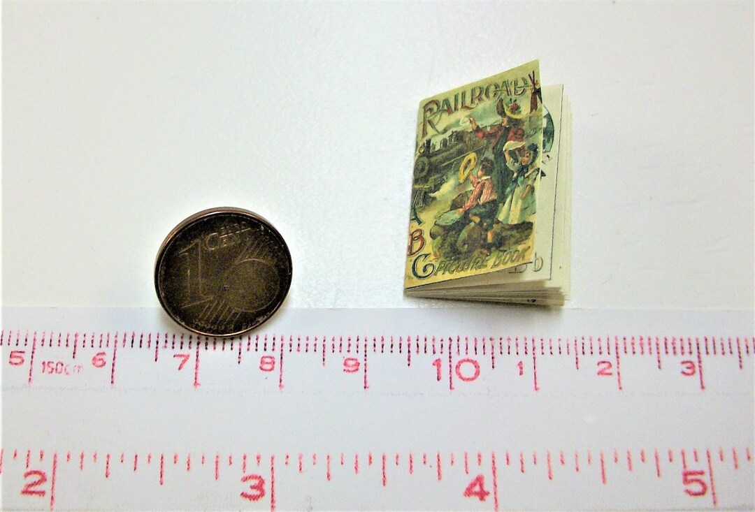 1342# Libro infantil en miniatura en inglés - ABC del ferrocarril ...