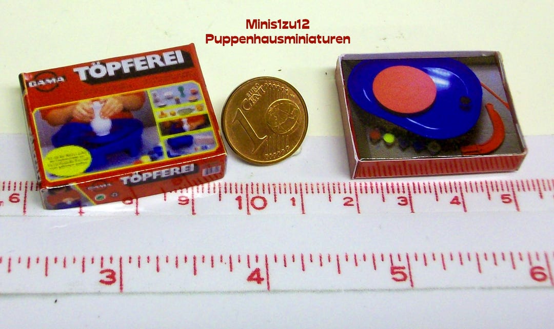 3203# Miniature Cardboard Packaging "pottery" - Doll House Miniature in ...