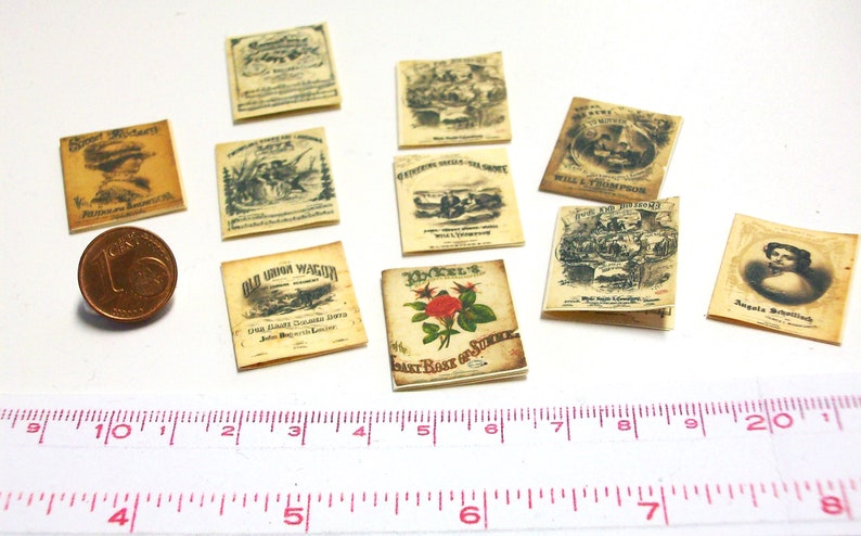 1243# - Sheet Music - Set of 10 Vintage Miniature Music Notes ...