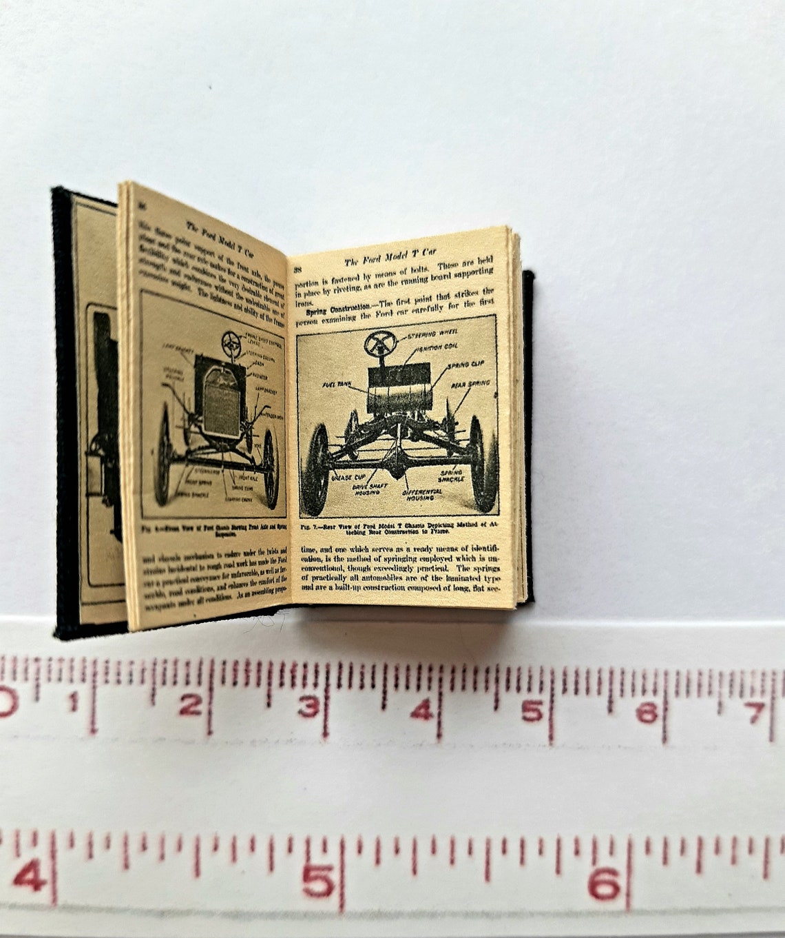 1211 the Model T Ford Car Vintage Miniature Book Doll - Etsy