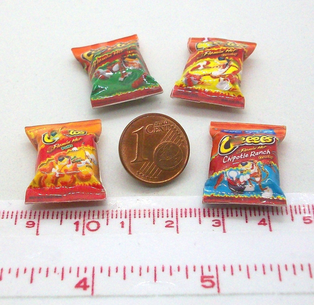 6021# 4 Miniature Packs With Chips - Doll House Miniature Scale 1/12 - Etsy