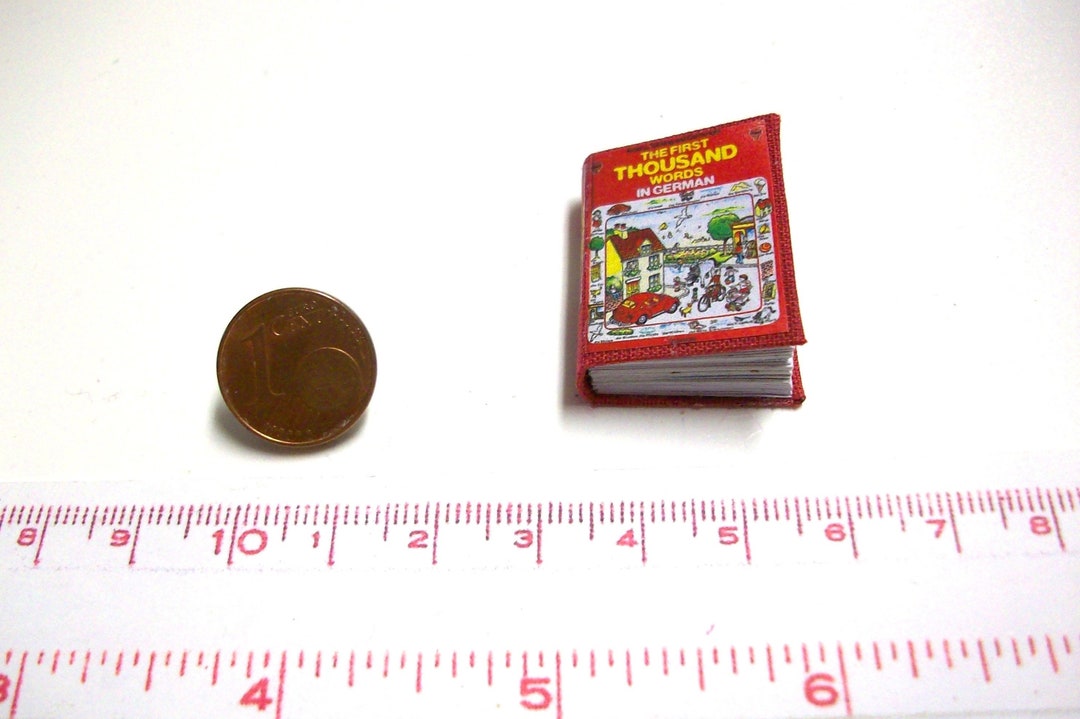 1239# the First 1000 Words in German - Miniature Book - Doll House ...