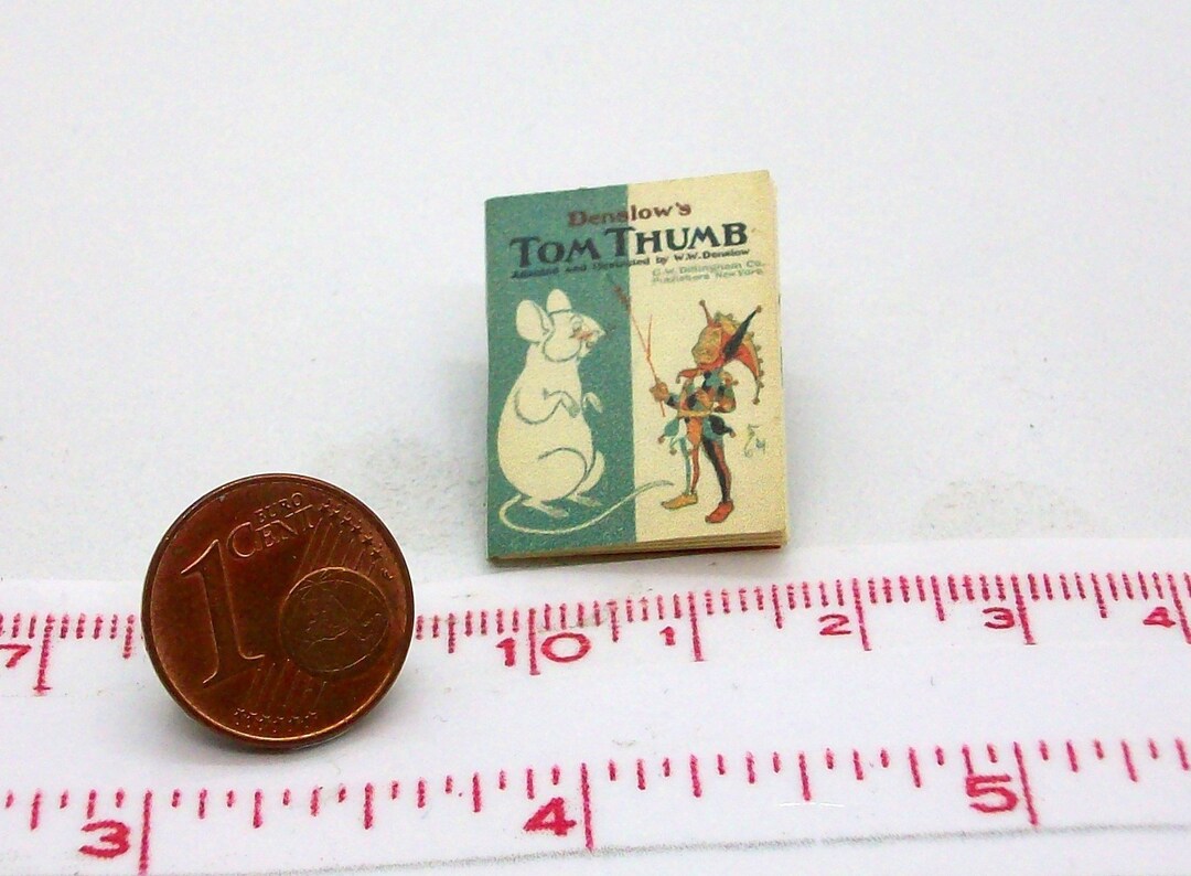 1330# Children's Book: Tom Thumb - Doll House Miniature - in Scale 1/12 ...