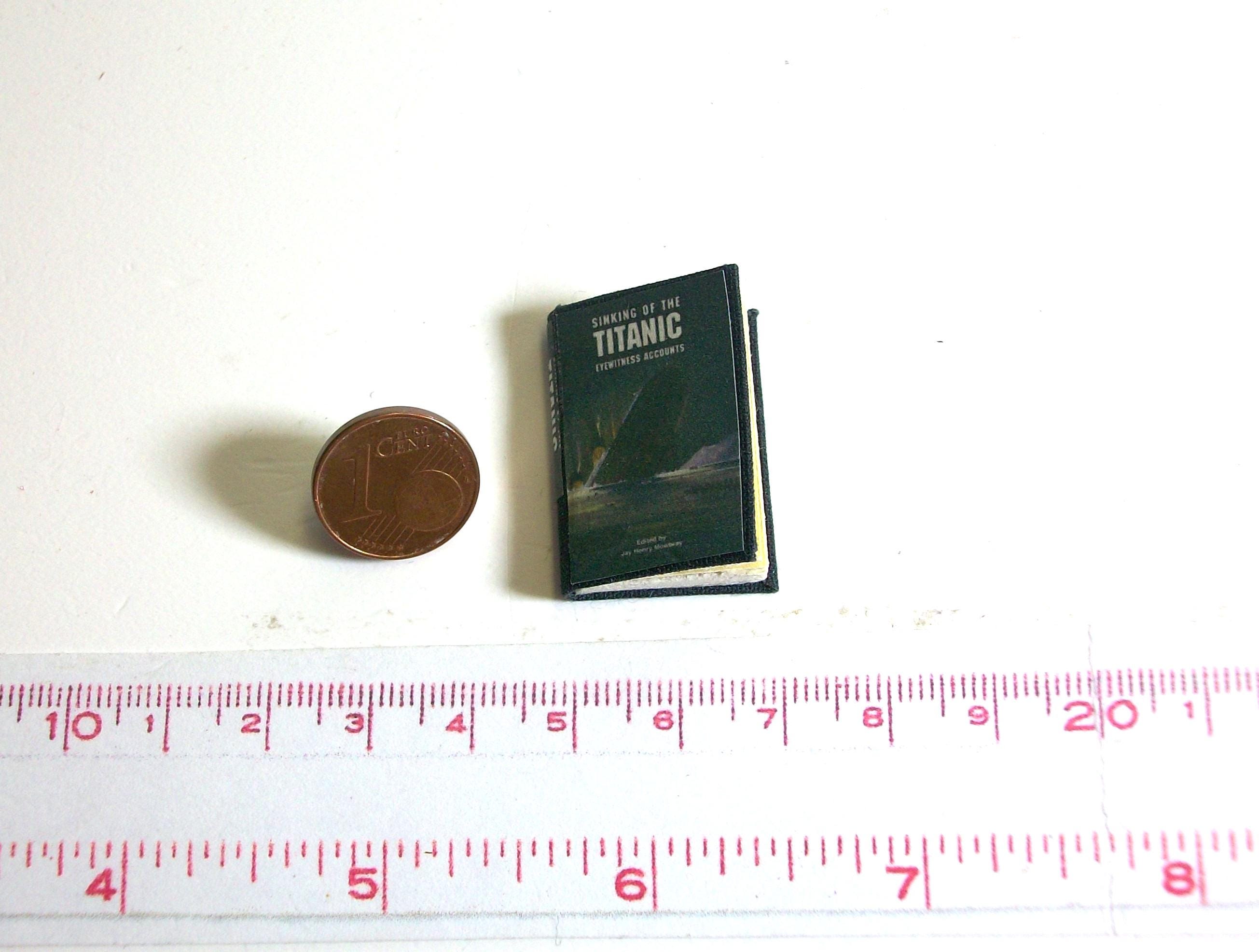 1249# Sinking of Titanic - Miniature Book - Dollhouse Miniature in ...