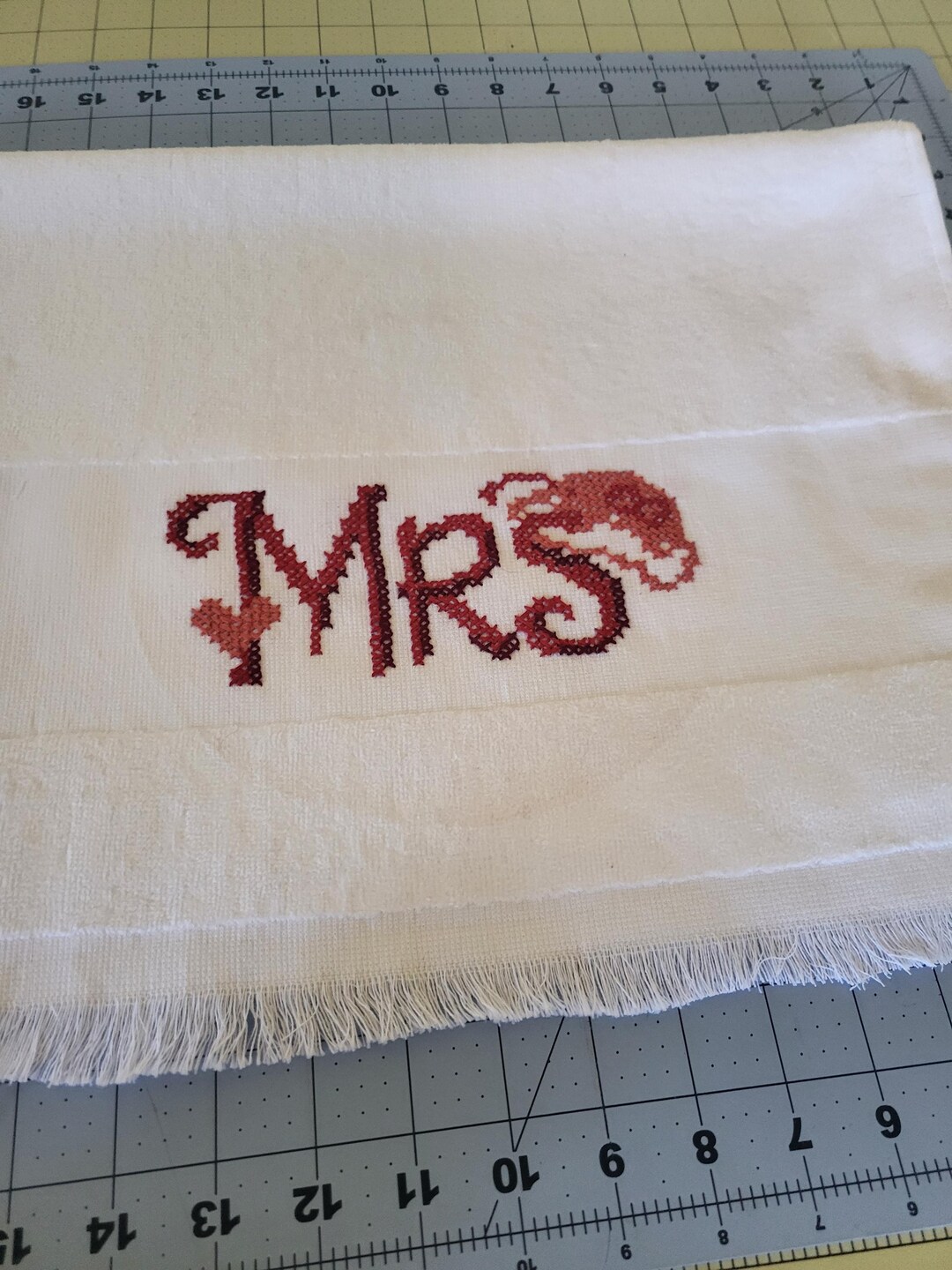 Mr. and Mrs. Terry Cloth Hand Towels - Etsy