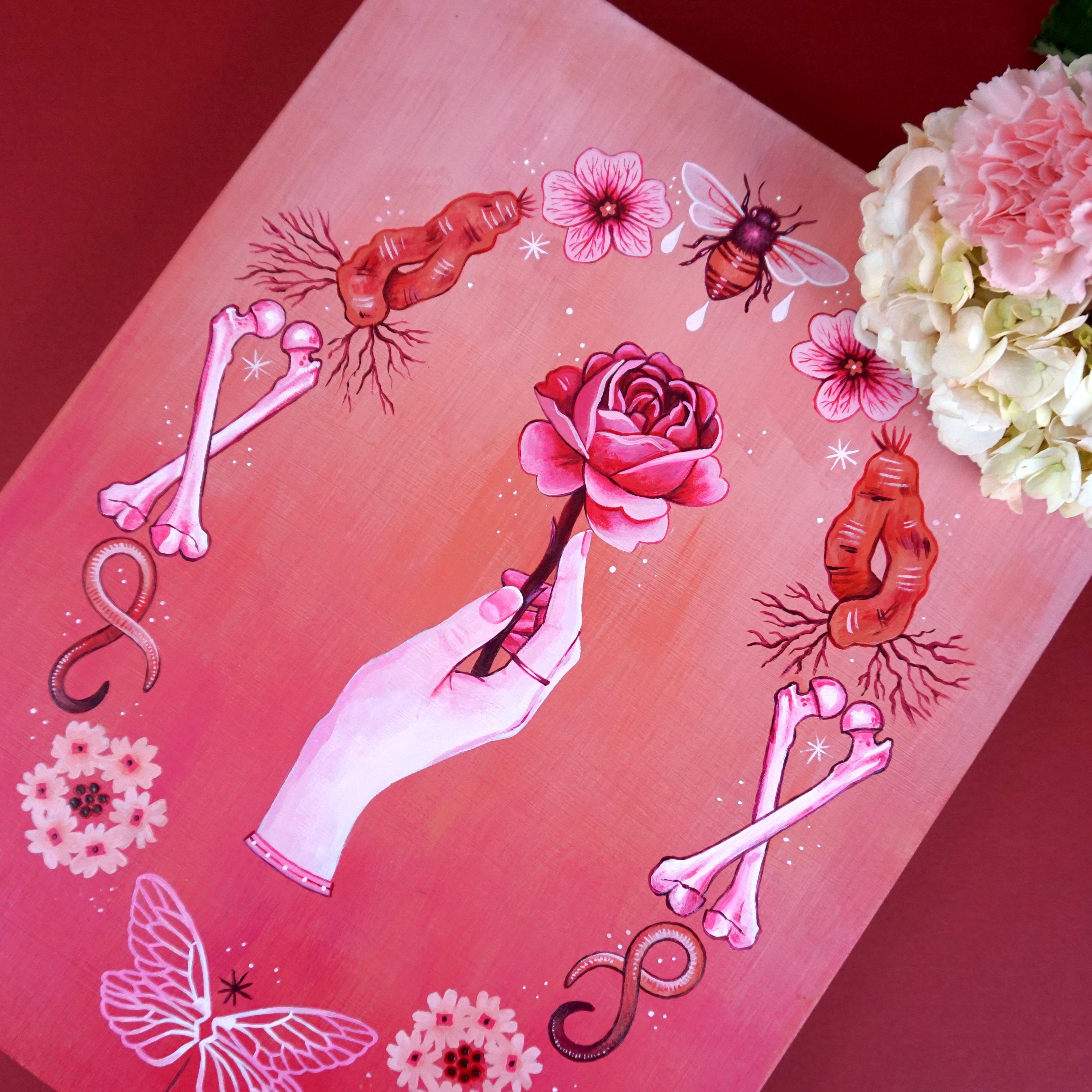 LOVE SPELL PAINTING Love Spell Art Love Spell Illustratie | Etsy