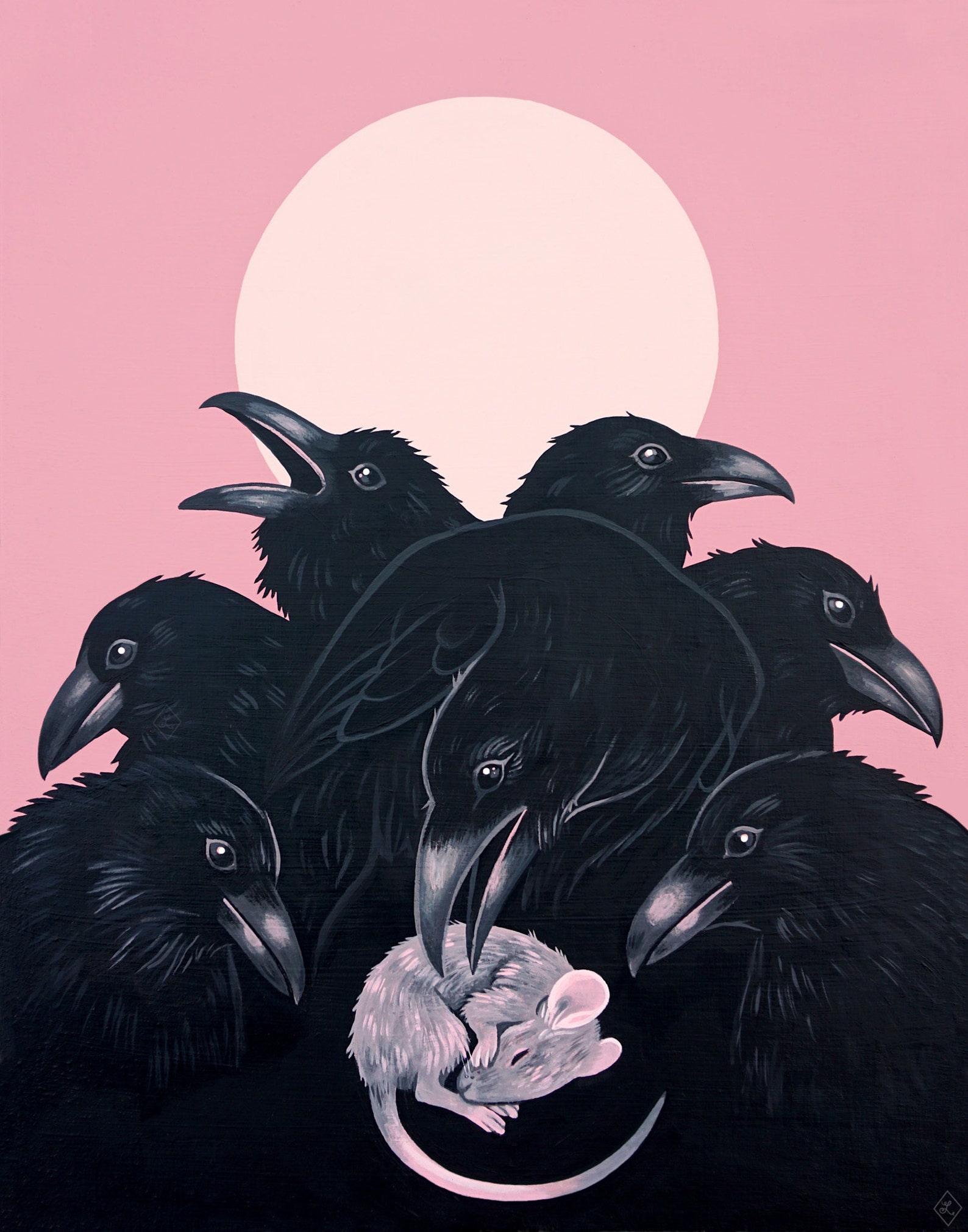 RAVEN PRINT Raven Art Raven Art Raven Illustration Fine Art | Etsy