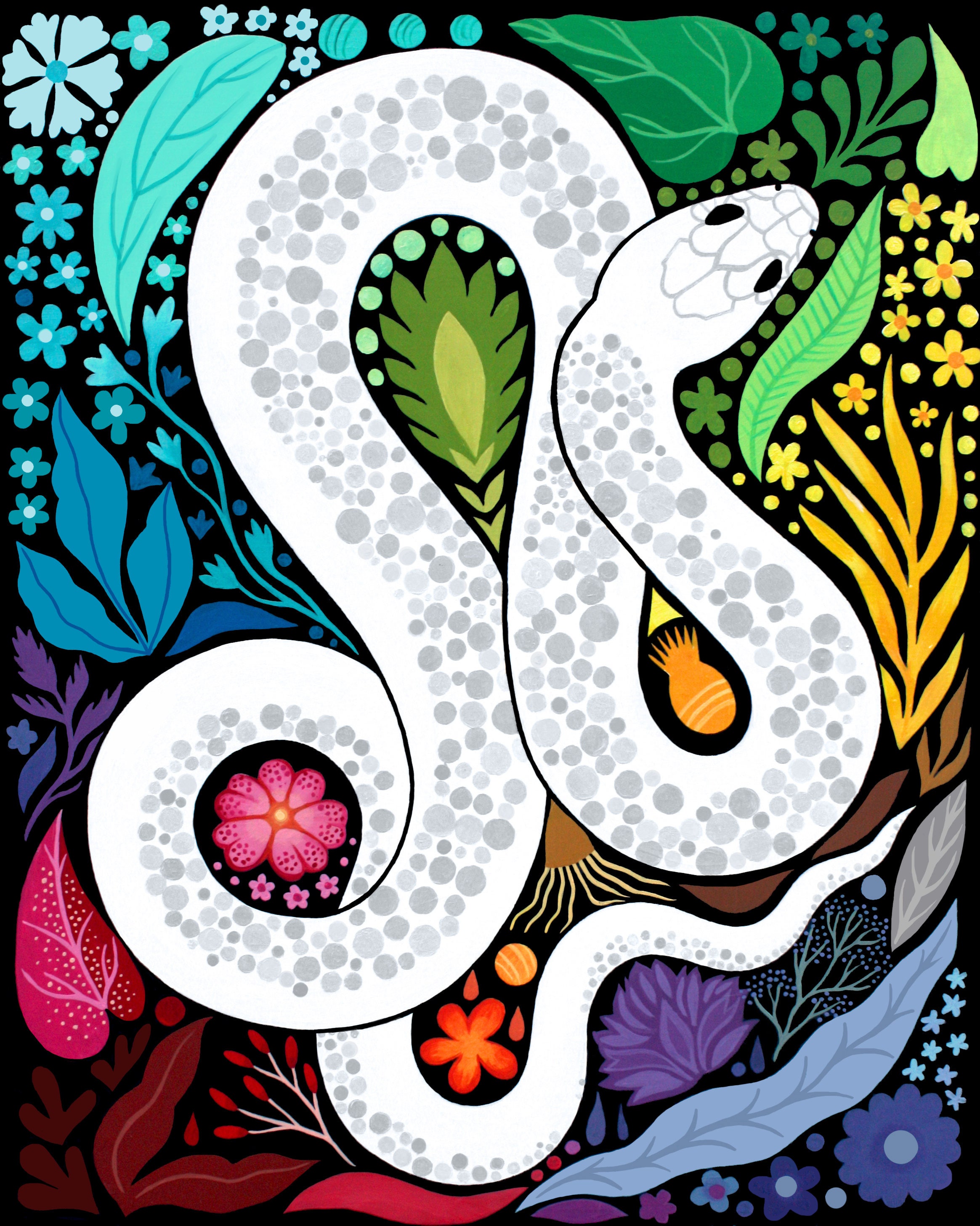 Snake Art Snake Print Snake Illustration Nature Art Nature | Etsy