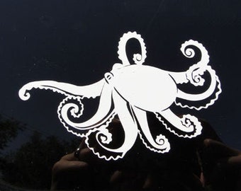 Octopus Car Sticker - Etsy