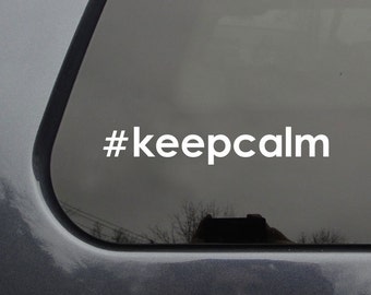 Keep Calm Decal | Etsy