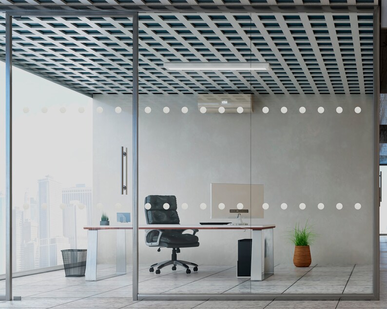 Dot Stickers for Glass Visibility Frost Vinyl Decals Circle Distraction ...