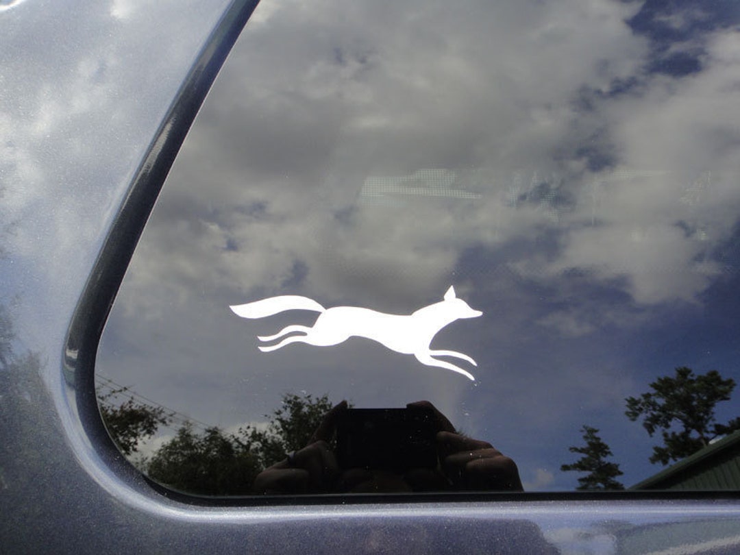 Fox Car Sticker Cottagecore Vinyl Decal Cute Nature Outdoor Waterproof ...