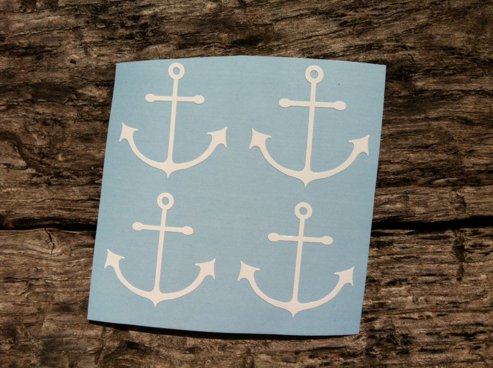 Vintage Anchor stickers Set of 4 or 8. Vinyl decals for | Etsy