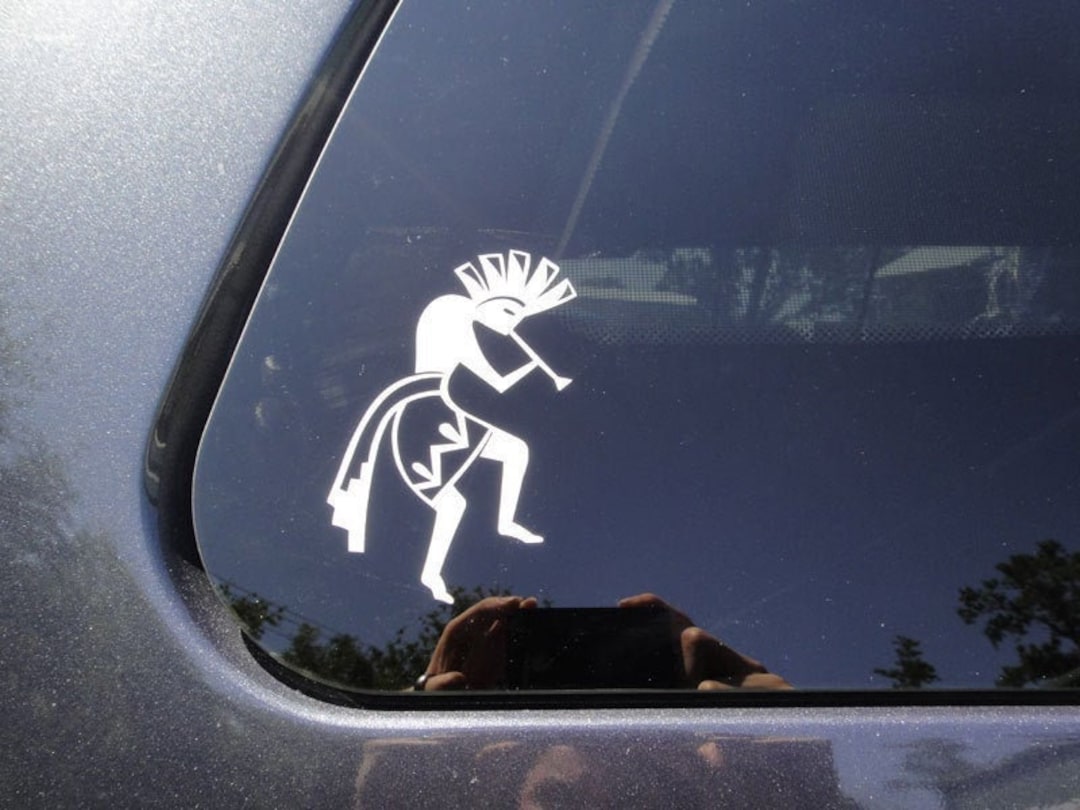 Kokopelli Car Sticker Vinyl Flute Player Laptop Decal Boho Hippie Style ...