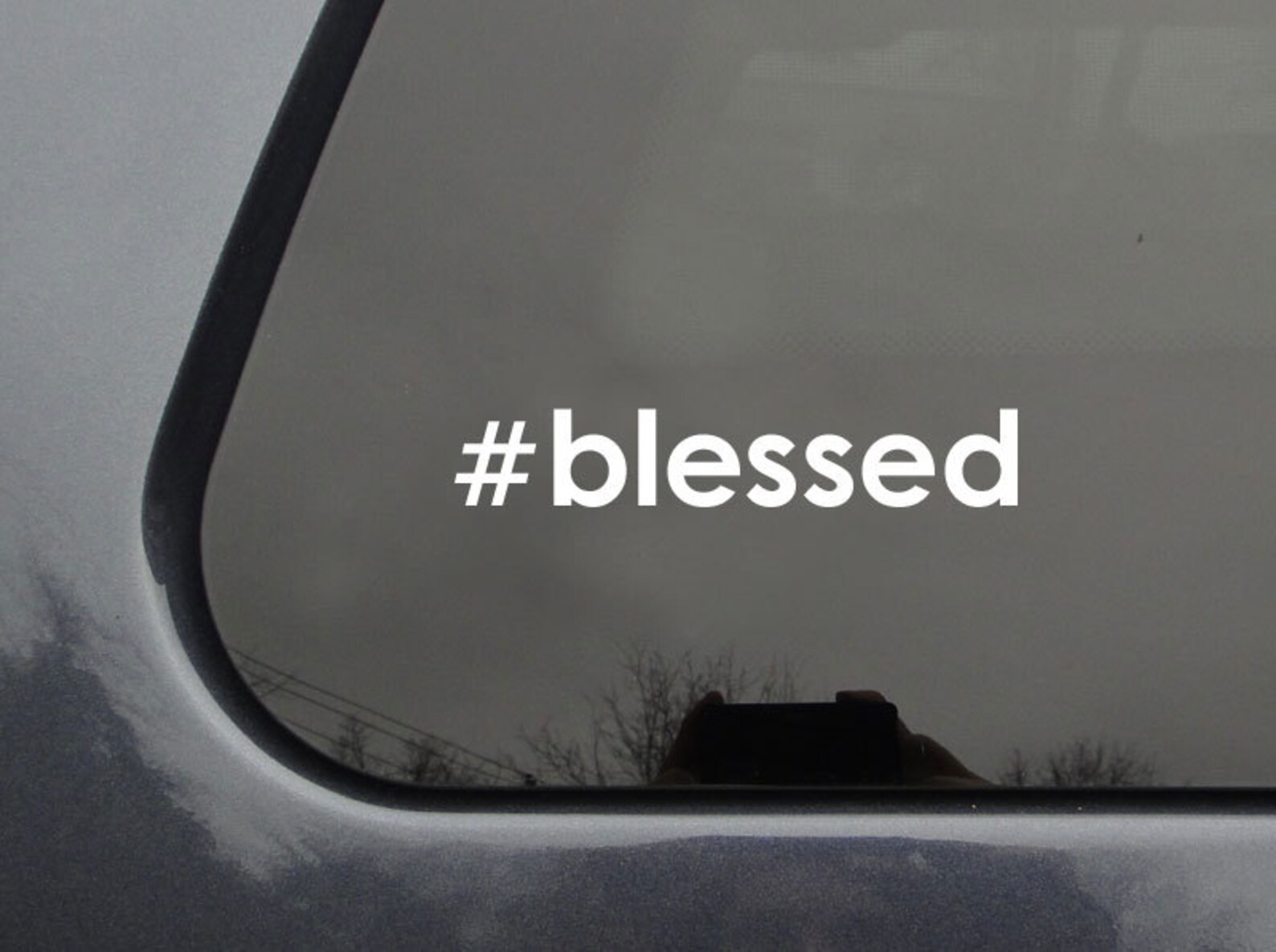 Hashtag blessed car sticker blessed vinyl decal laptop | Etsy