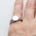 Silver Signet Ring, Signet Pinky Ring, Classic Signet Ring, Mens Signet ...