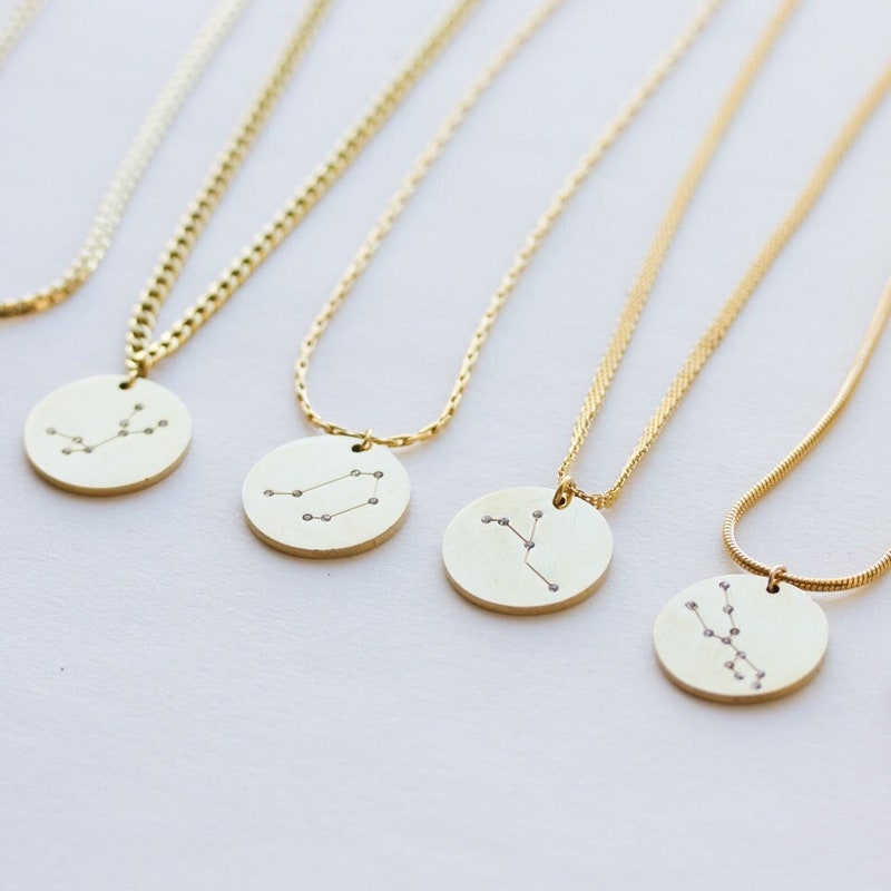 Zodiac Sign Necklace - Etsy