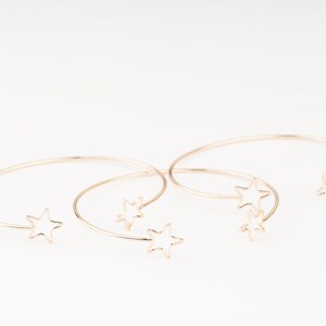 Star Cuff Bracelet, Star Bracelet, Star Cuff Bangle, Gold Bangle ...