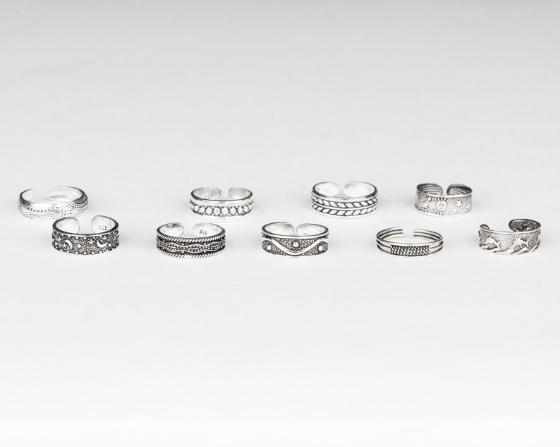 Sterling Silver Midi Ring Toe Ring Foot Jewelry Sterling | Etsy