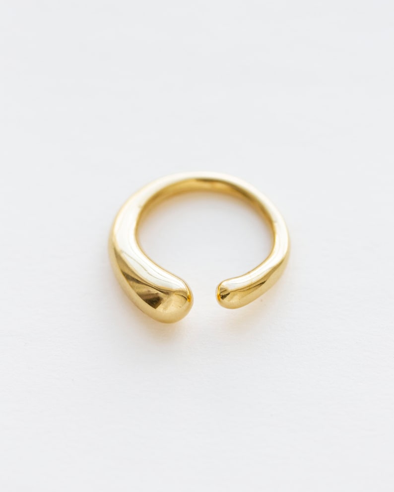 Gold Open Dome Ring Christmas Gift for Best Friend Dome - Etsy