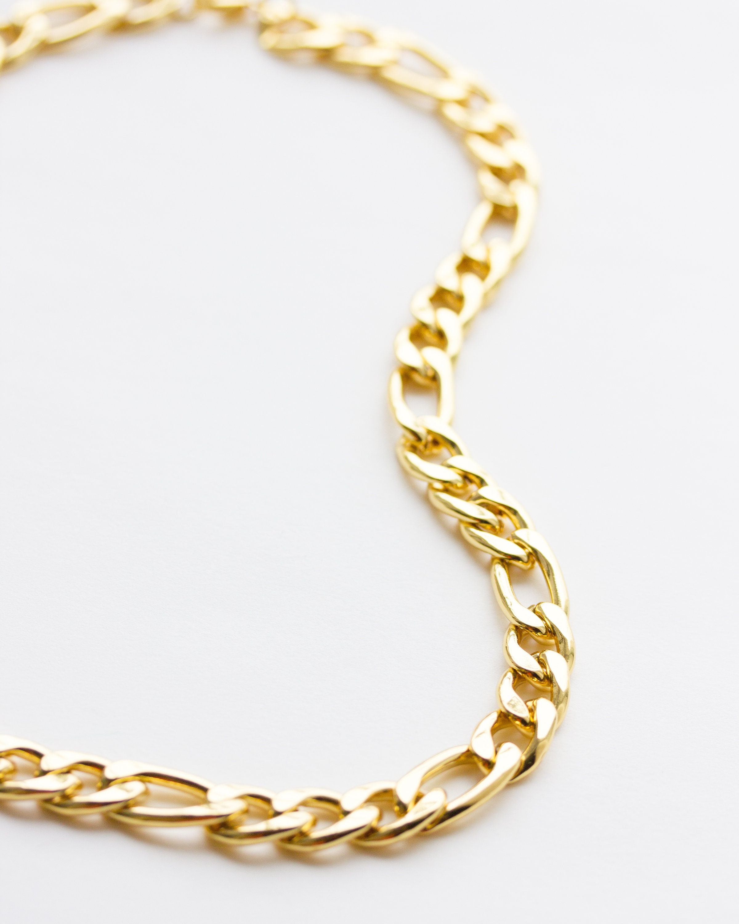 Chunky Chain Necklace Figaro Chain Stainless Steel Chain | Etsy