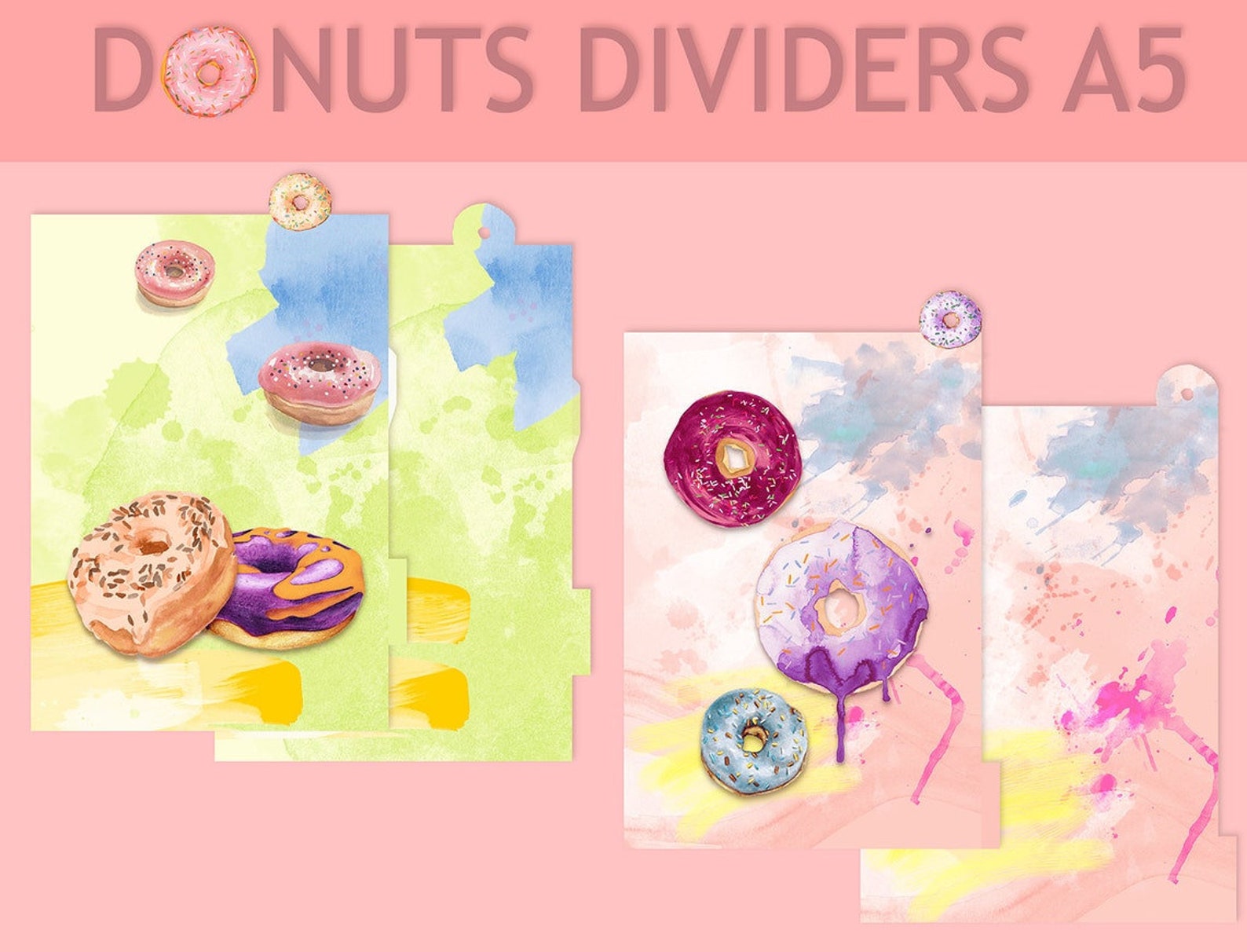 Donuts _ Printable Planner Pack _ for A5 Planner | Etsy