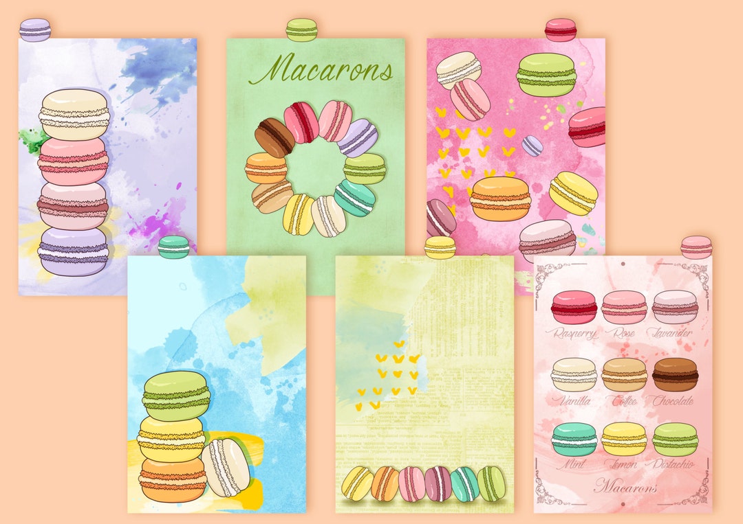 Macarons...dividers With Top Tabs for Filofax A5 - Etsy