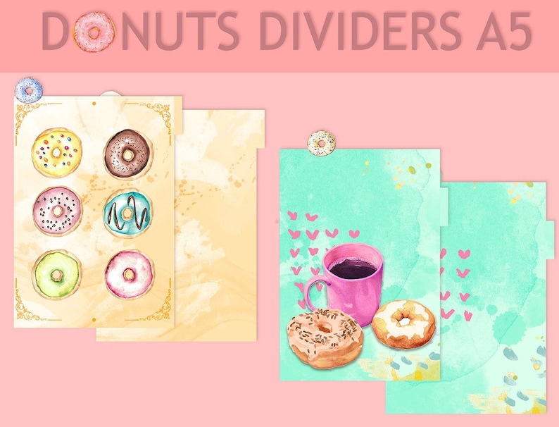 Donuts _ Printable Planner Pack _ for A5 Planner | Etsy