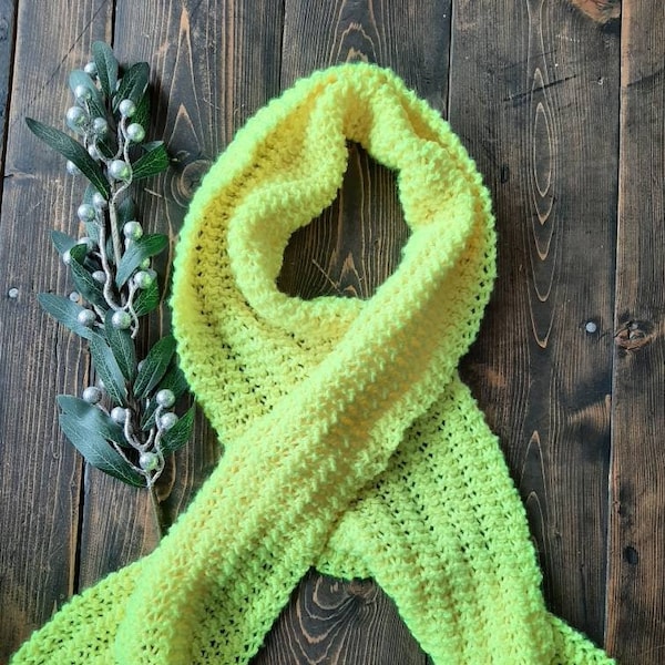 Neon Scarf - Etsy