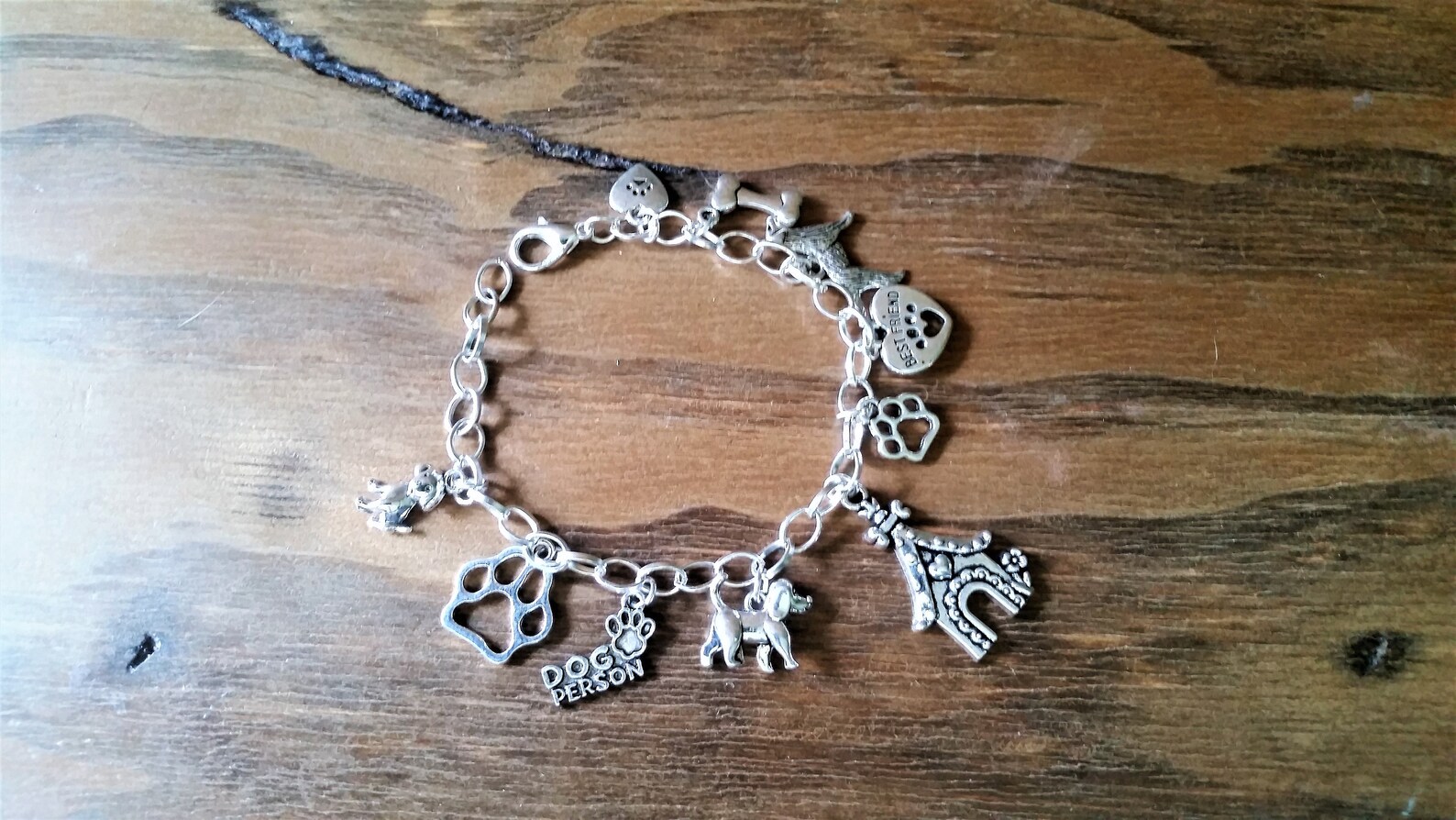 Dog Themed Charm Bracelet Dogs Metal Charm Bracelet - Etsy