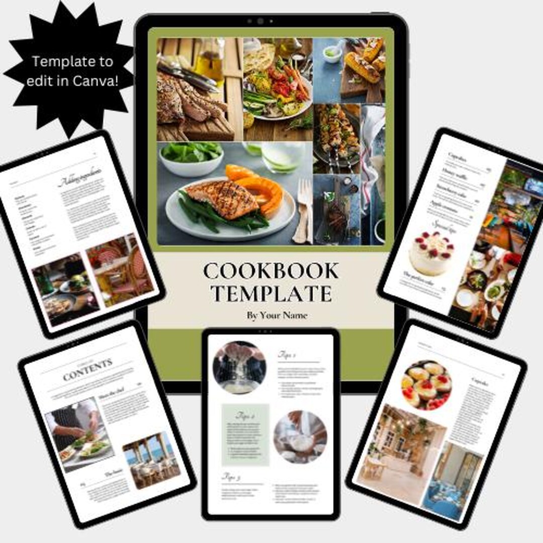 Template - Cookbook Template - Create Your Own Cookbook/recipe Book ...