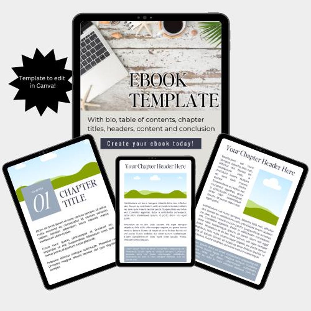 Template - Ebook Template - Design and Create Your Own Ebook/canva ...