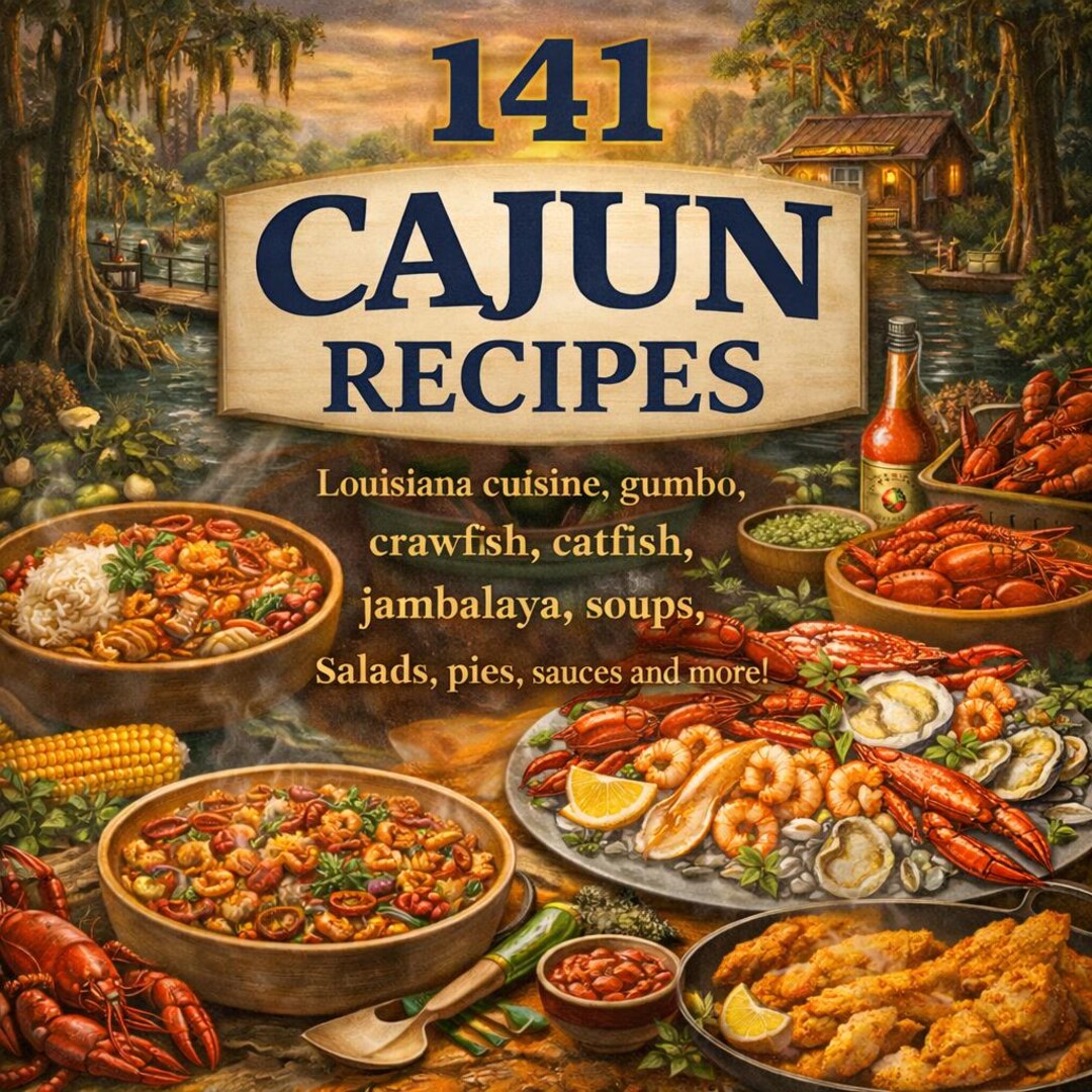 Ebook - 141 Cajun Recipes Cookbook - Main Dishes/louisiana Cuisine ...