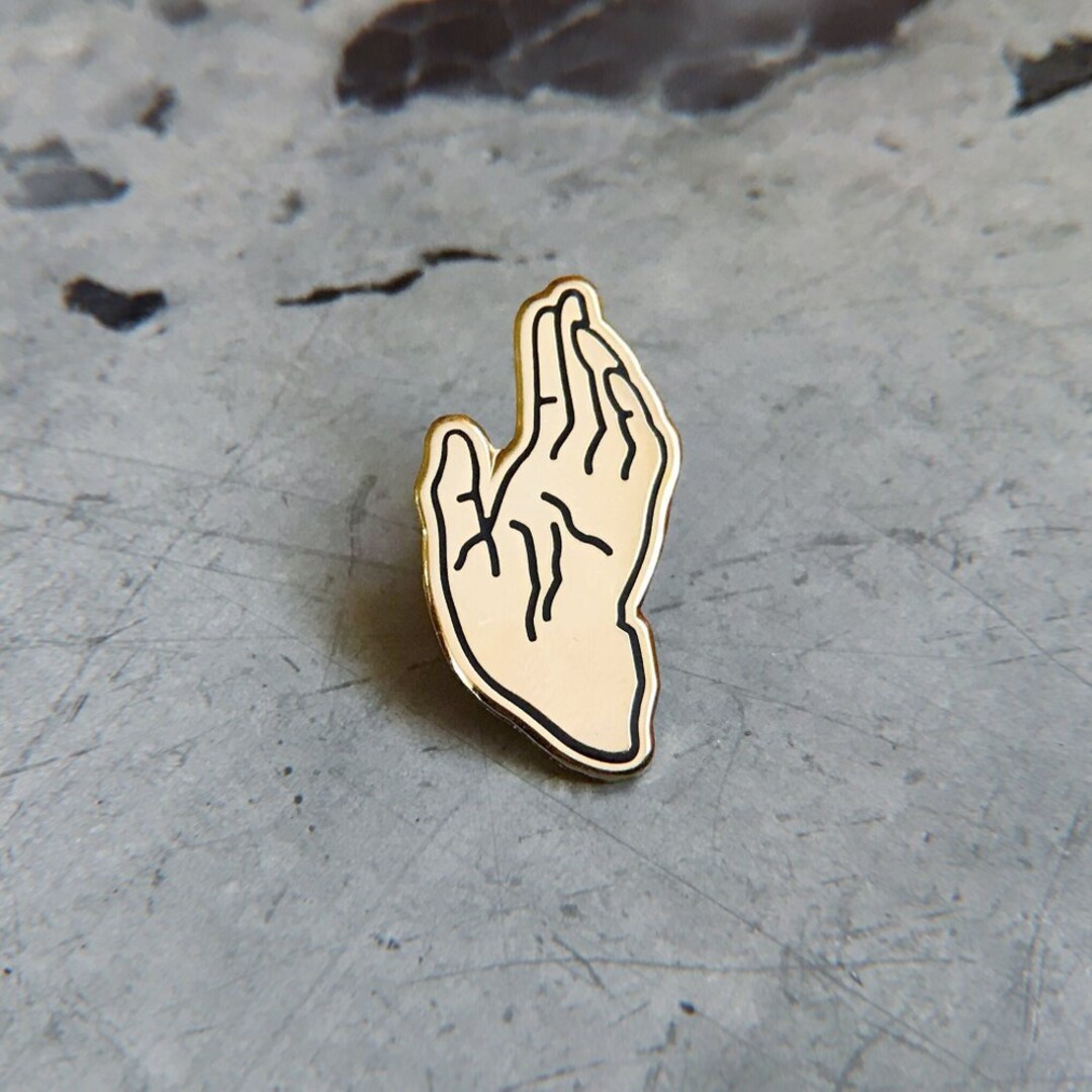 Helping Hand Pin Gold Hard Enamel Lapel Pin Helpers - Etsy