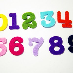 Thick Felt Numbers Great for Learning 1 1/2 Inch for | Etsy