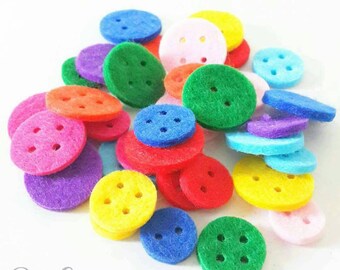 Felt Button - Etsy
