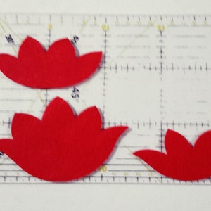 Felt Flowers 30 Piece 6 Set Felt Lotus Flowers Felt Die - Etsy