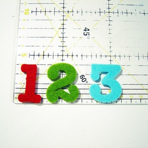 Thick Felt Numbers Great for Learning 1 1/2 Inch for | Etsy