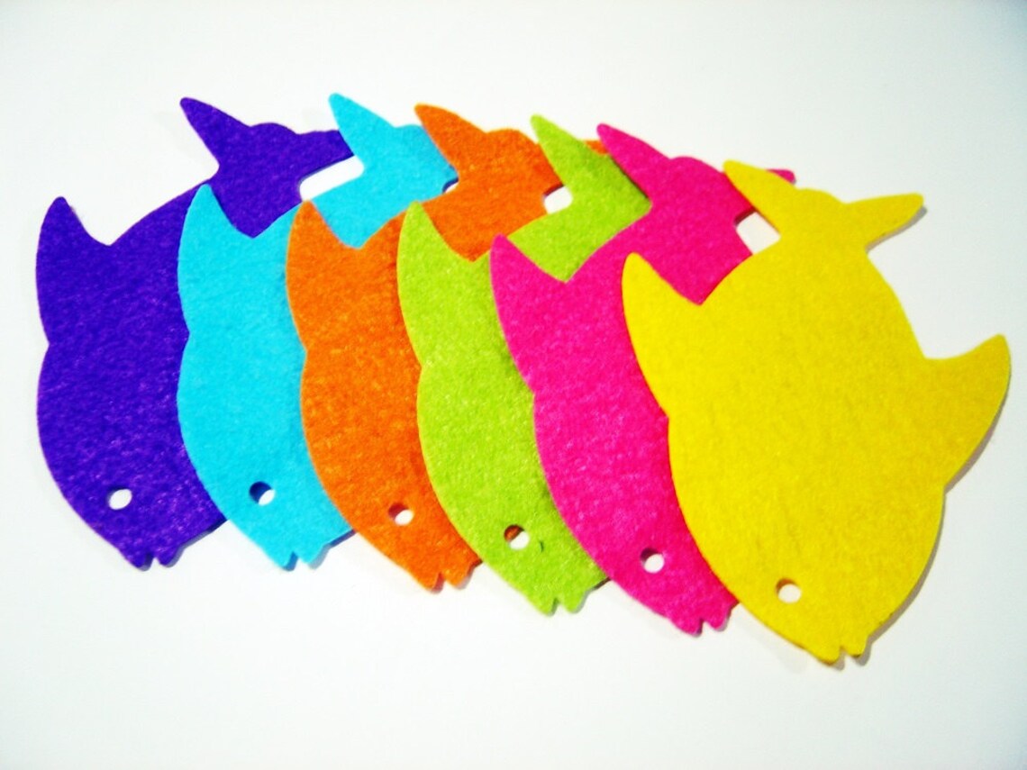 Felt Fish 6 Pieces Felt Cute Big Fish Set Felt Animals | Etsy