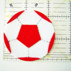 Thick Felt Soccer Ball 6 Pieces Felt Die Cut Soccer Ball | Etsy