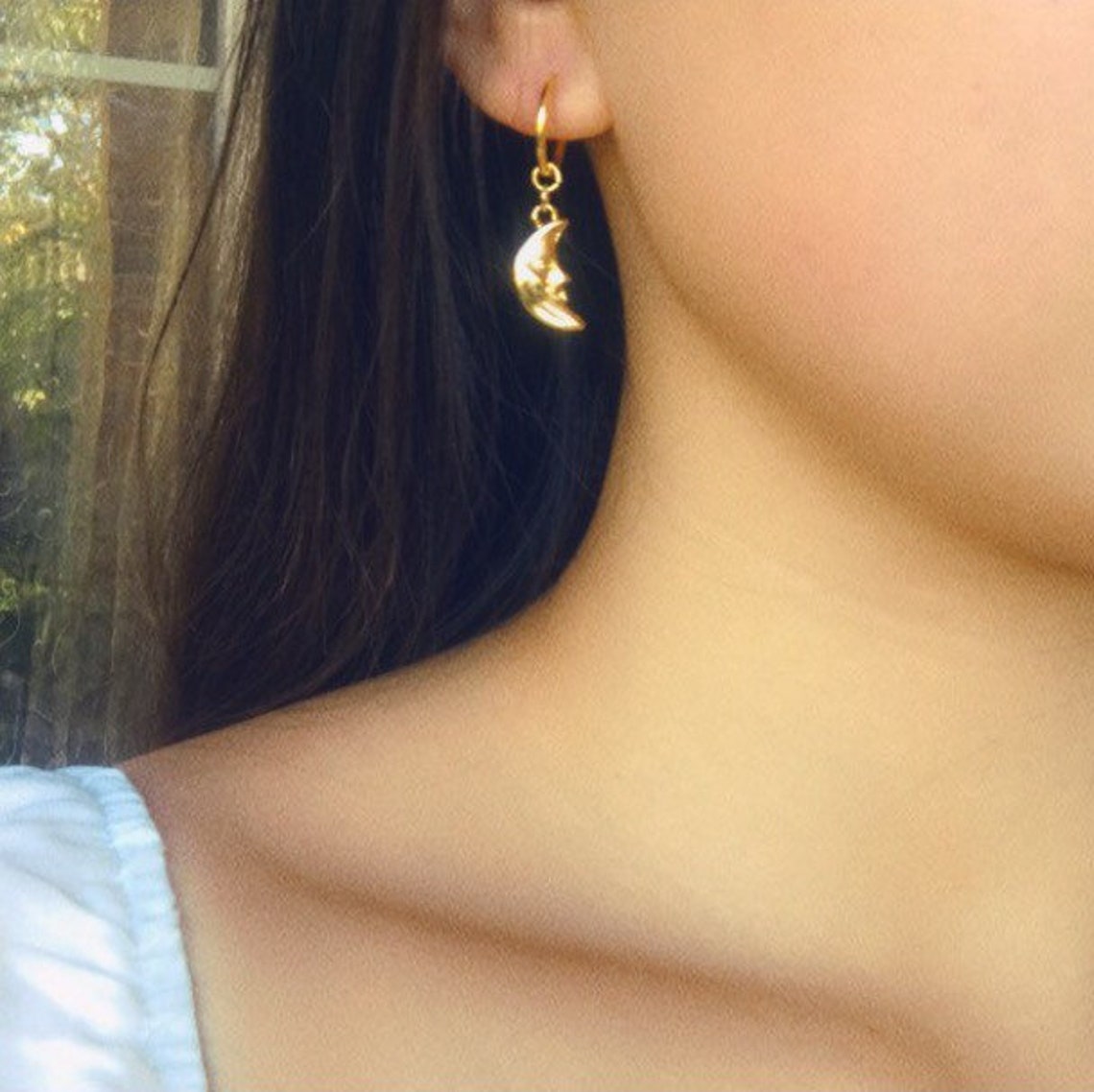 The Moonlight Earrings 24k gold filled or 14k gold plated | Etsy