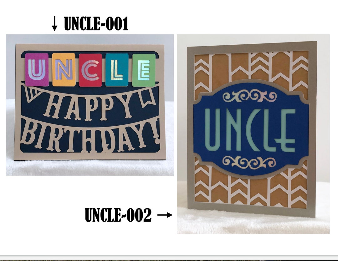BIRTHDAY CARD for HIM: Uncle Birthday Card - Personalized Birthday Card ...