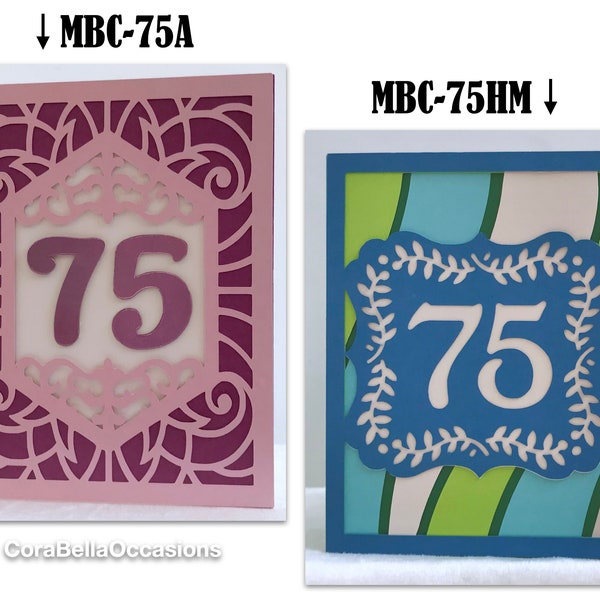 75th Birthday Card - Etsy