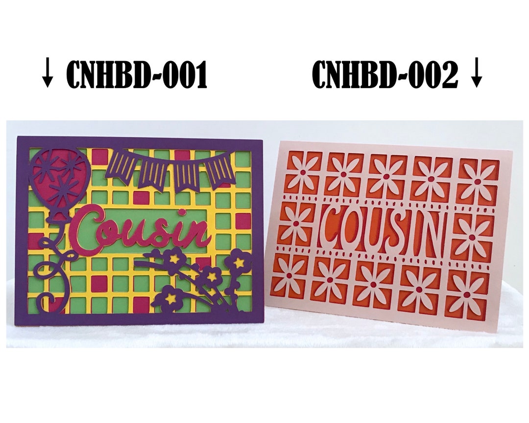 BIRTHDAY CARD for HER: Cousin Birthday Card - Personalized Birthday ...