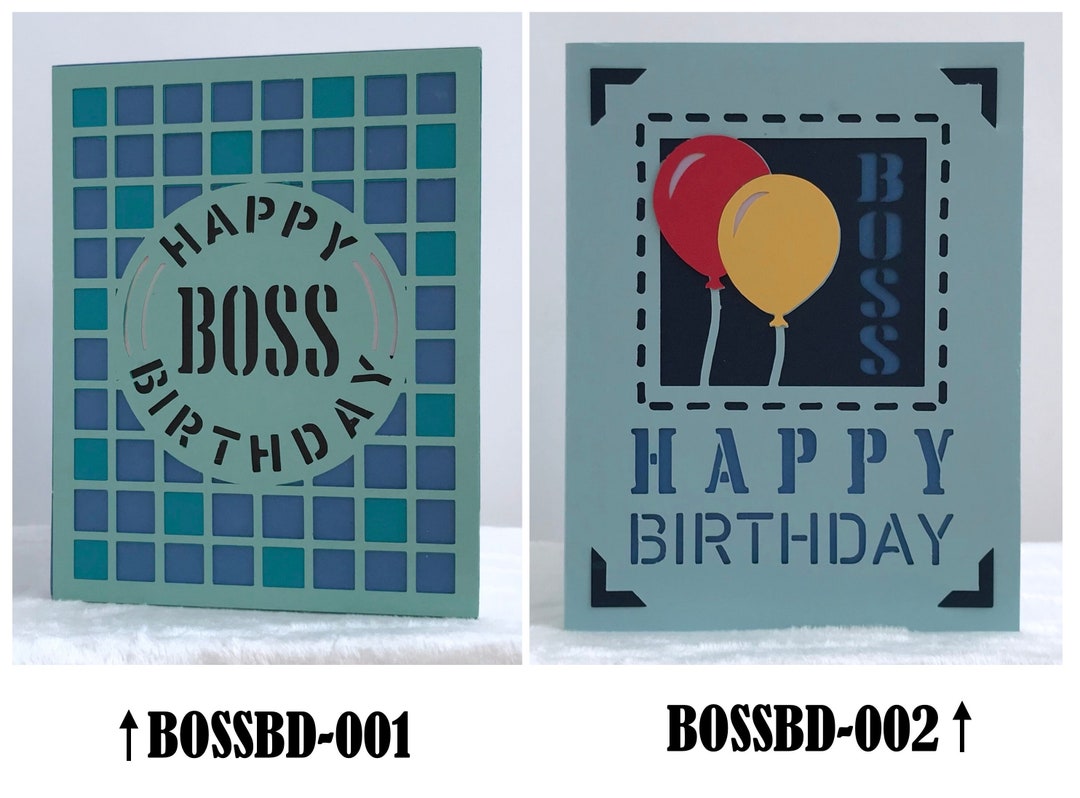 BIRTHDAY CARD for HIM: Boss Birthday Card - Boss Greeting Card ...